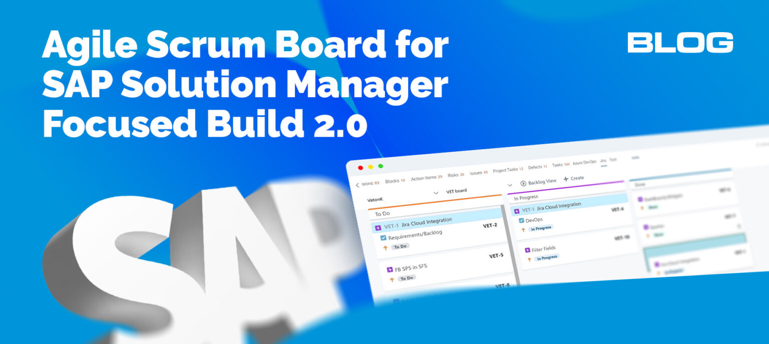 Agile Scrum Board for SAP Solution Manager Focused Build 2.0 - CoreALM