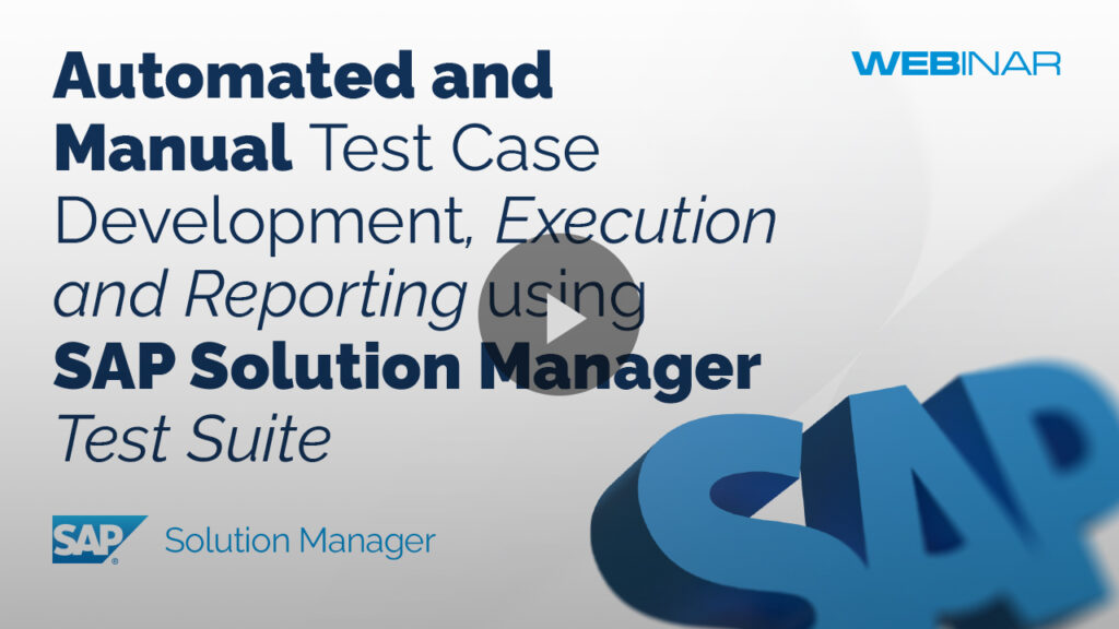 SAP Test Case Automation & Reporting with Test Suite - CoreALM