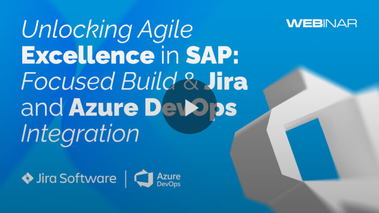 Agile Excellence with SAP Focused Build & Jira, DevOps - CoreALM