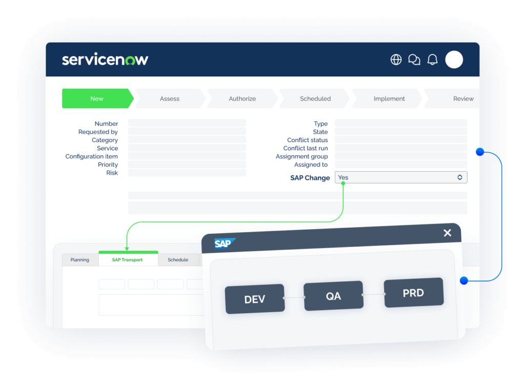 ServiceNow Connector for SAP Transport Management - CoreALM
