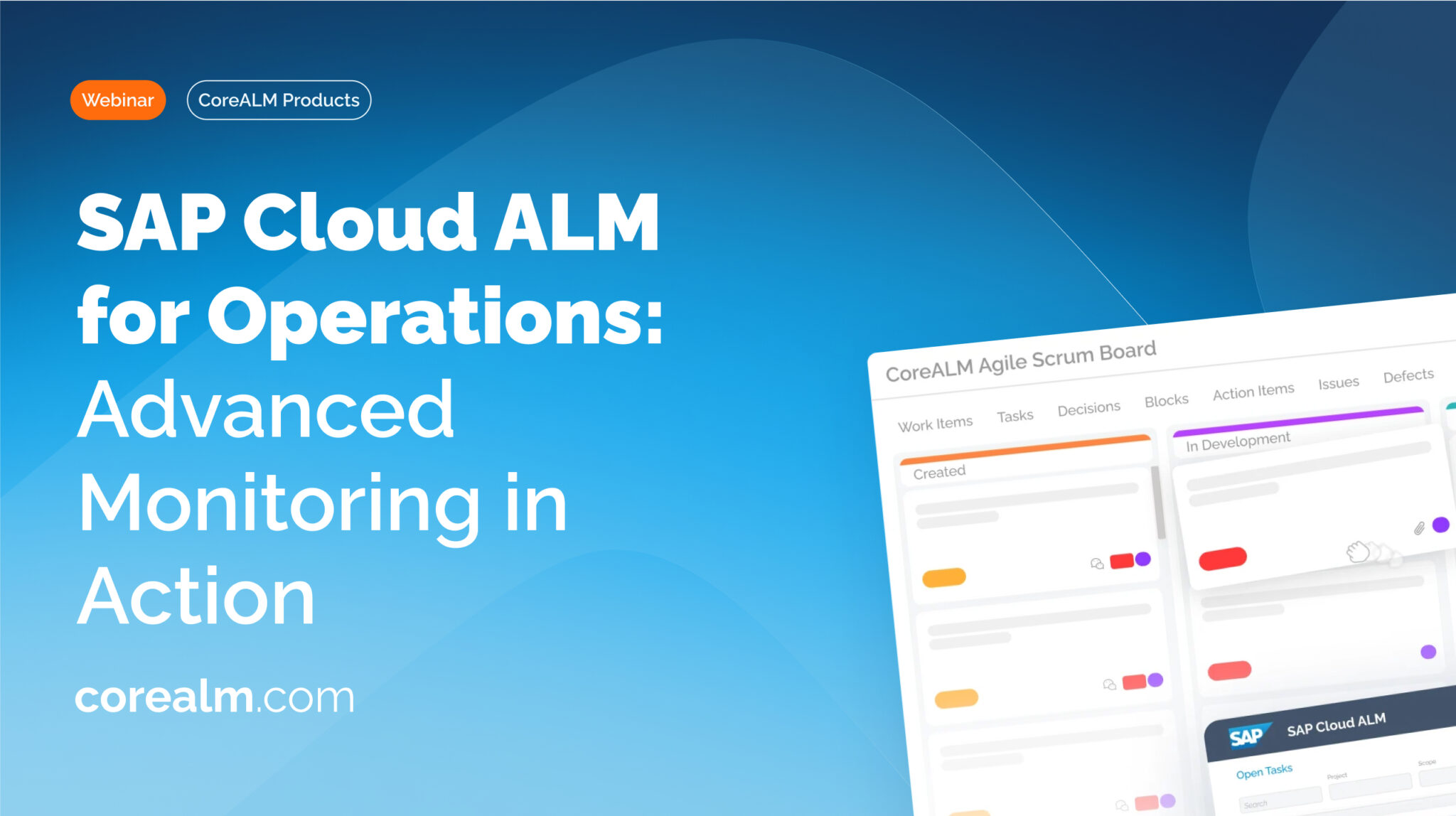 SAP Cloud ALM for Operations: Advanced Monitoring in Action - CoreALM